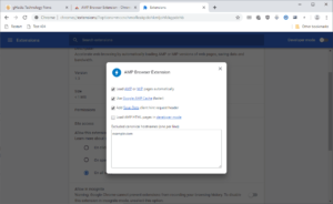 Cargar artículos de AMP en Google Chrome en el escritorio