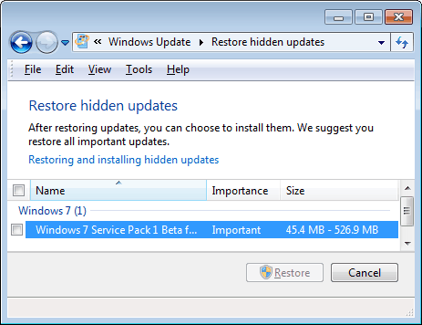 Cómo bloquear actualizaciones específicas en Windows Update