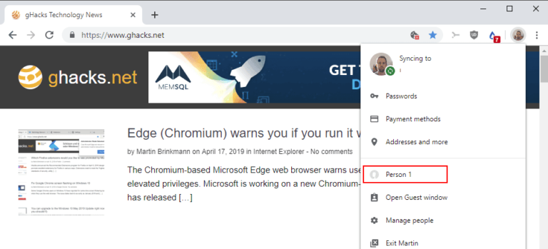Cómo utilizar varios perfiles de Chrome