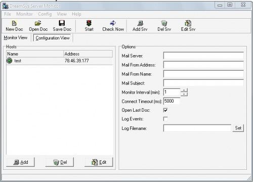 Software de Monitorización de Servidores Remotos DreamSys Server Monitor