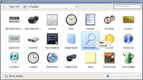 Windows Vista Sidebar Para Windows XP
