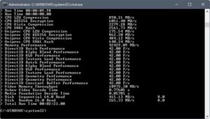 El comando Windows Winsat