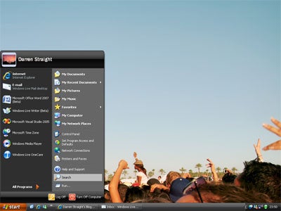 Tema de Windows XP Zune