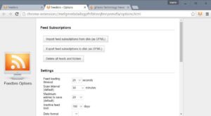 Feedbro: lector de feeds locales para Google Chrome