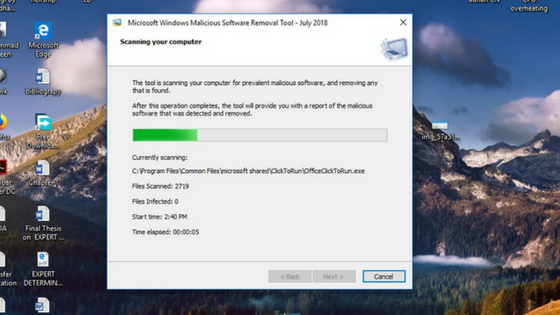 ¿Cómo ejecutar la herramienta de eliminación de software malintencionado de Microsoft Windows 10?
