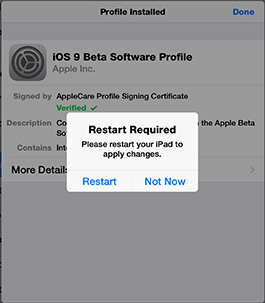 Cómo instalar la versión beta pública de iOS 9