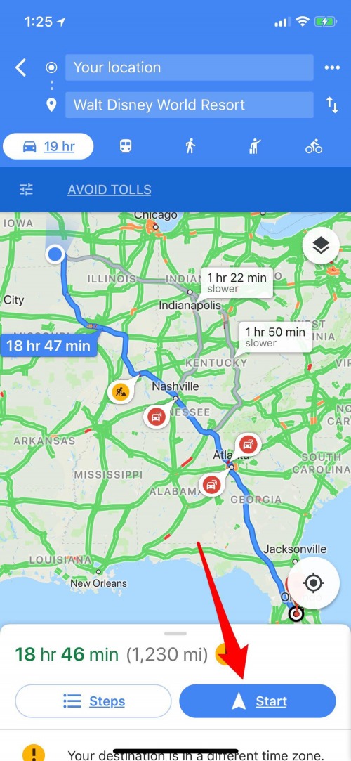 Cómo evitar las carreteras de peaje en Apple y Google Maps en iPhone