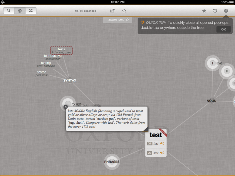 Revisión de la aplicación - ¡Diccionario TWIG Touch!