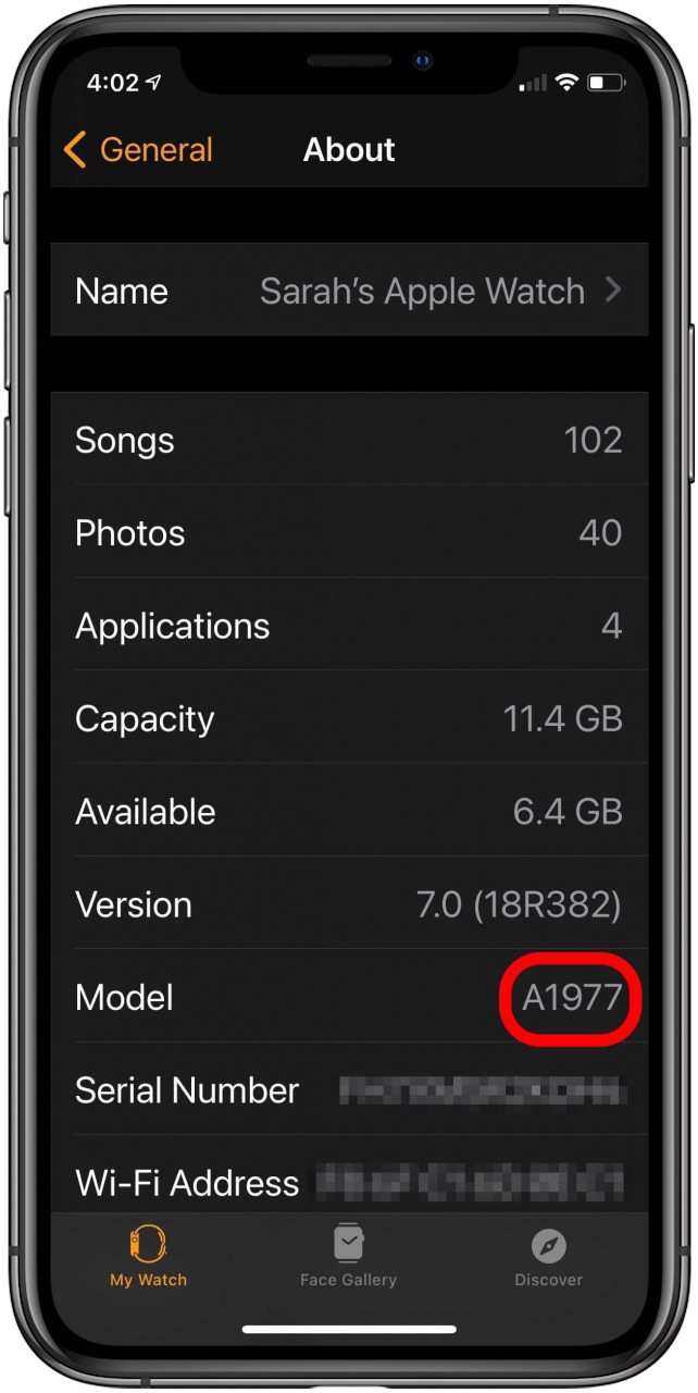 ¿Qué serie o modelo es mi Apple Watch?