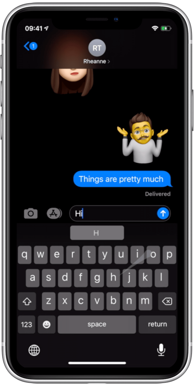 Cómo deslizar texto en el iPhone con iOS 13