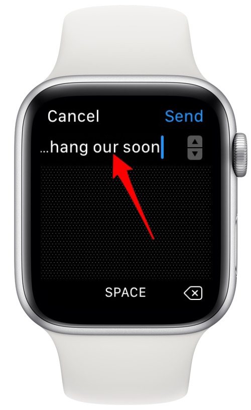 Cómo editar texto en un Apple Watch usando Scribble